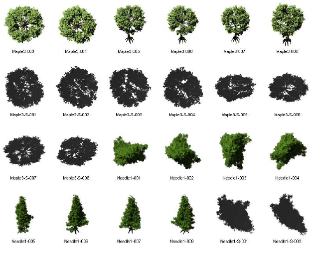 Dosch Design - 2D Viz-Images Bird’s Eye Trees | مون آرک