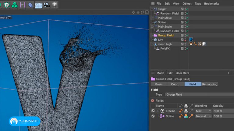 آموزش استفاده از PolyFX و MoGraph Tools C4D در Cinema 4D | مون آرک